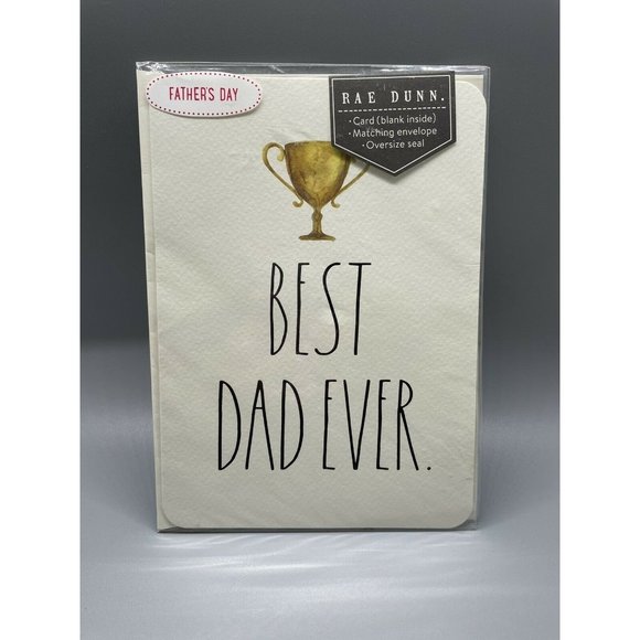 Rae Dunn | Holiday | Rae Dunn Fathers Day Best Dad Ever Greeting Card ...
